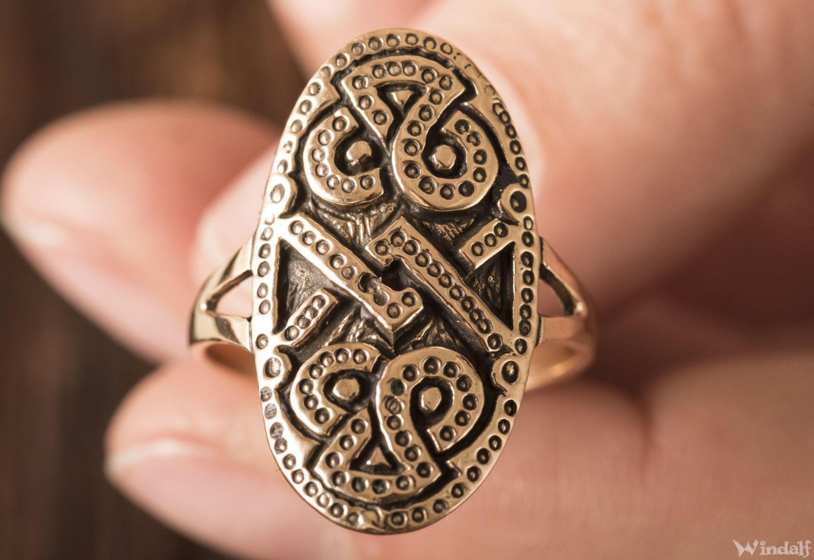 WINDALF Wikinger Schutzring DAGAZ Bronze - Viking Ringe nach Vorbild ...