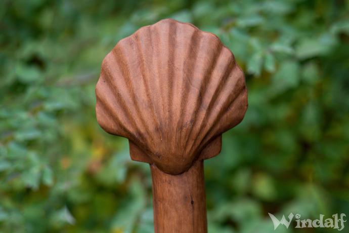 WINDALF Muschel Pilgerstab ELIZA 130 cm Jakobsmuschel Wanderstock ...